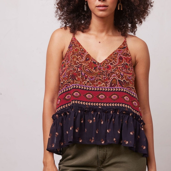 Patrons of Peace | Tops | Patrons Of Peace Paige Mixed Print Cami ...